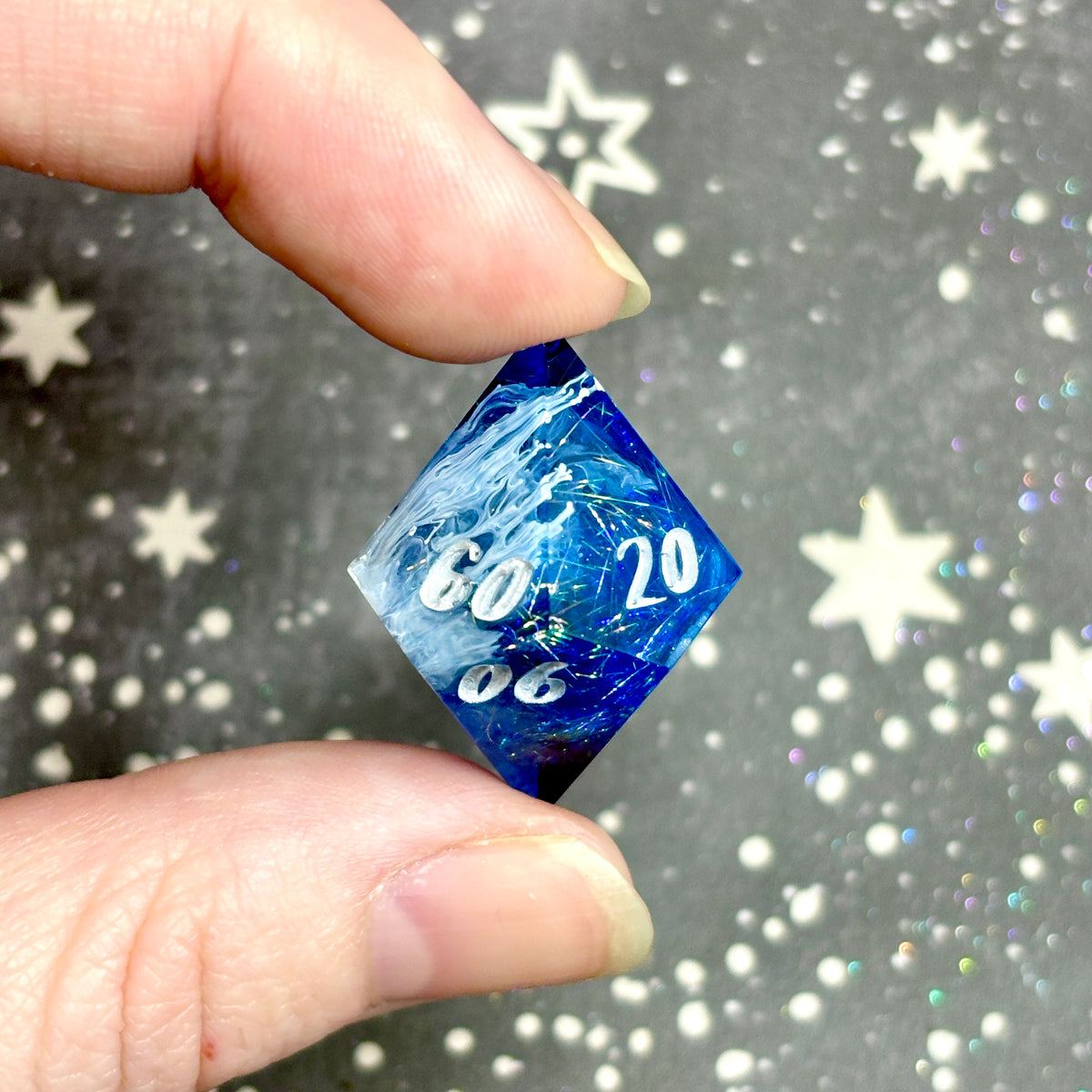 "Shaved Ice" - 7 Piece Show Off Set - Logo d20 – Dreamy Dice
